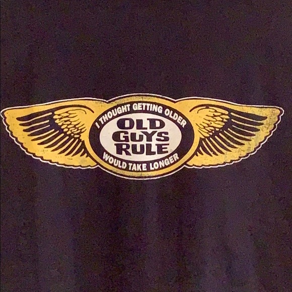 Old Guys Rule | Shirts | Old Guys Rule Black Cotton Tshirt Size L Nwt ...